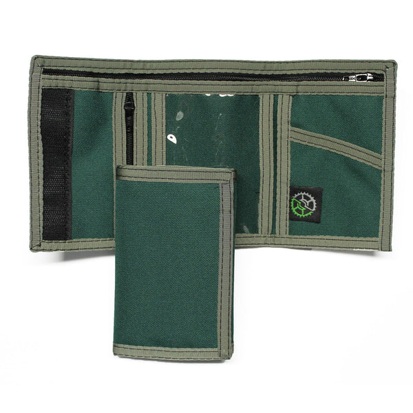 Classic Nylon Trifold Wallet - Green - Sprocket